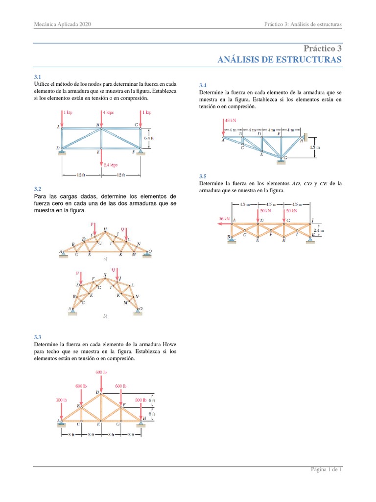 Practico 3-Analisis de Estructuras | PDF