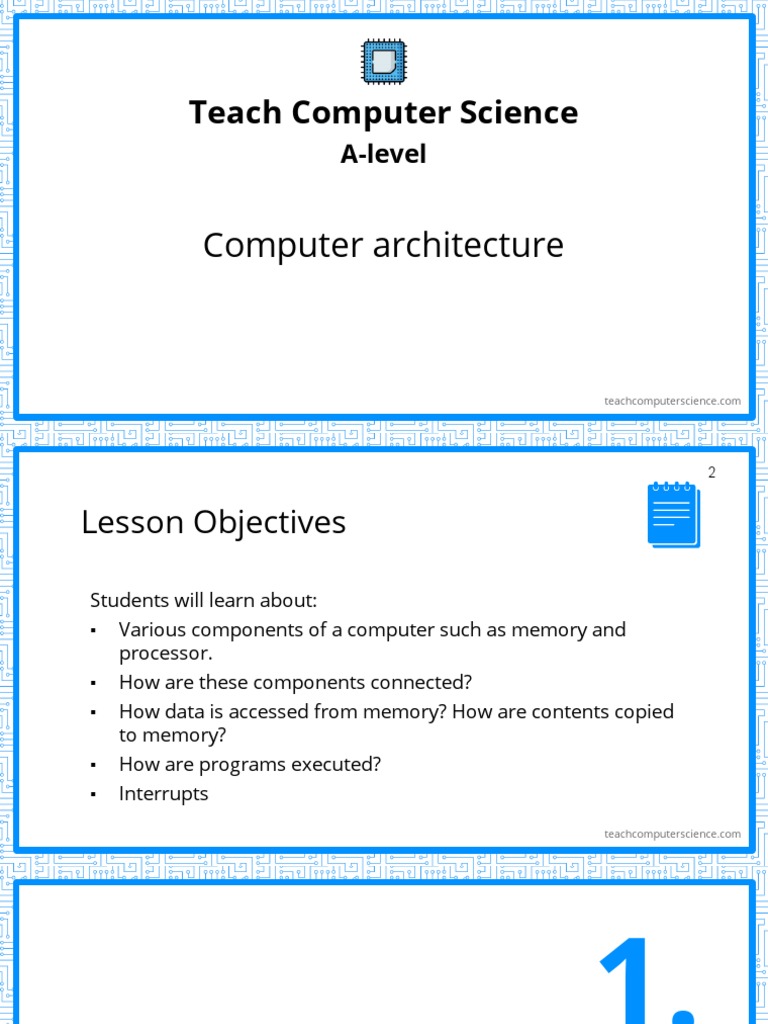 A-Level Presentation - 01 Computer Architecture | PDF | Central ...