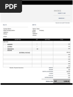 Tiffin Bill May - XLSX - Invoice Template | PDF