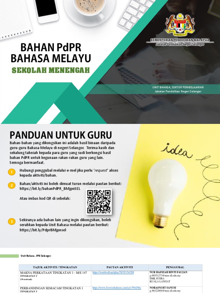 Bahan PDPR BM Menengah - JPN Selangor | PDF