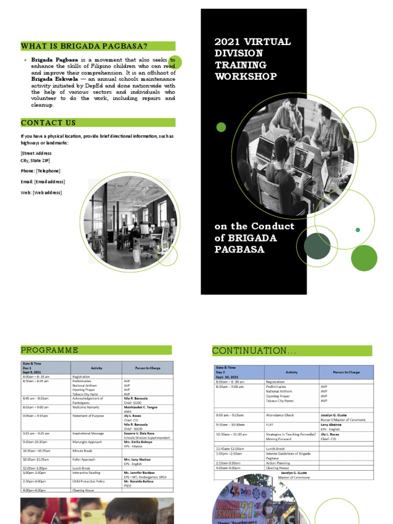 Program Flow Orientation On Brigada Pagbasa | PDF