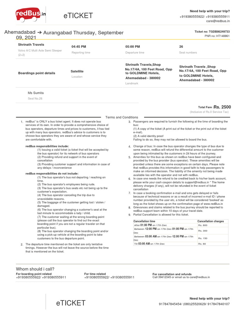 Red Bus Ticket Format | PDF | Ticket (Admission) | Bus