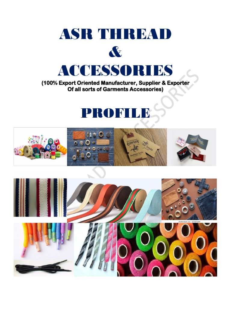 ASR Thread & Accessories | PDF | Textiles