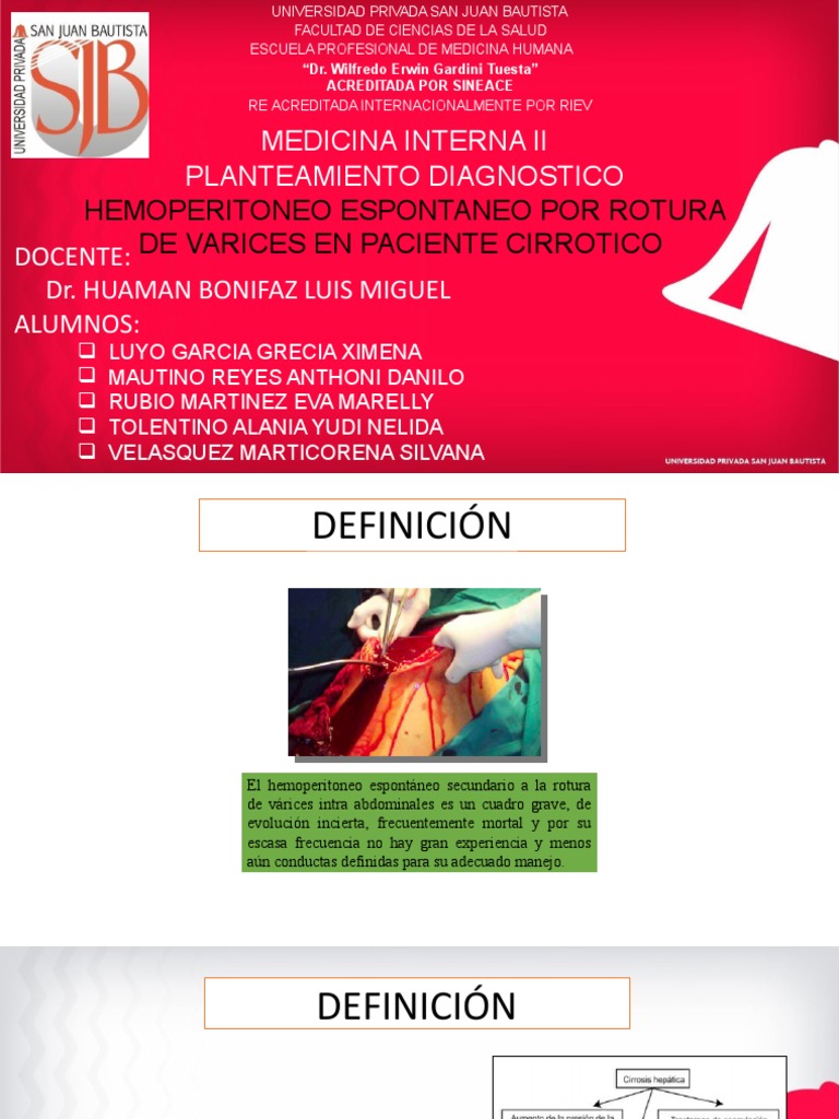 Hemoperitoneo en Cirrosis: Diagnóstico y Manejo | PDF | Abdomen ...