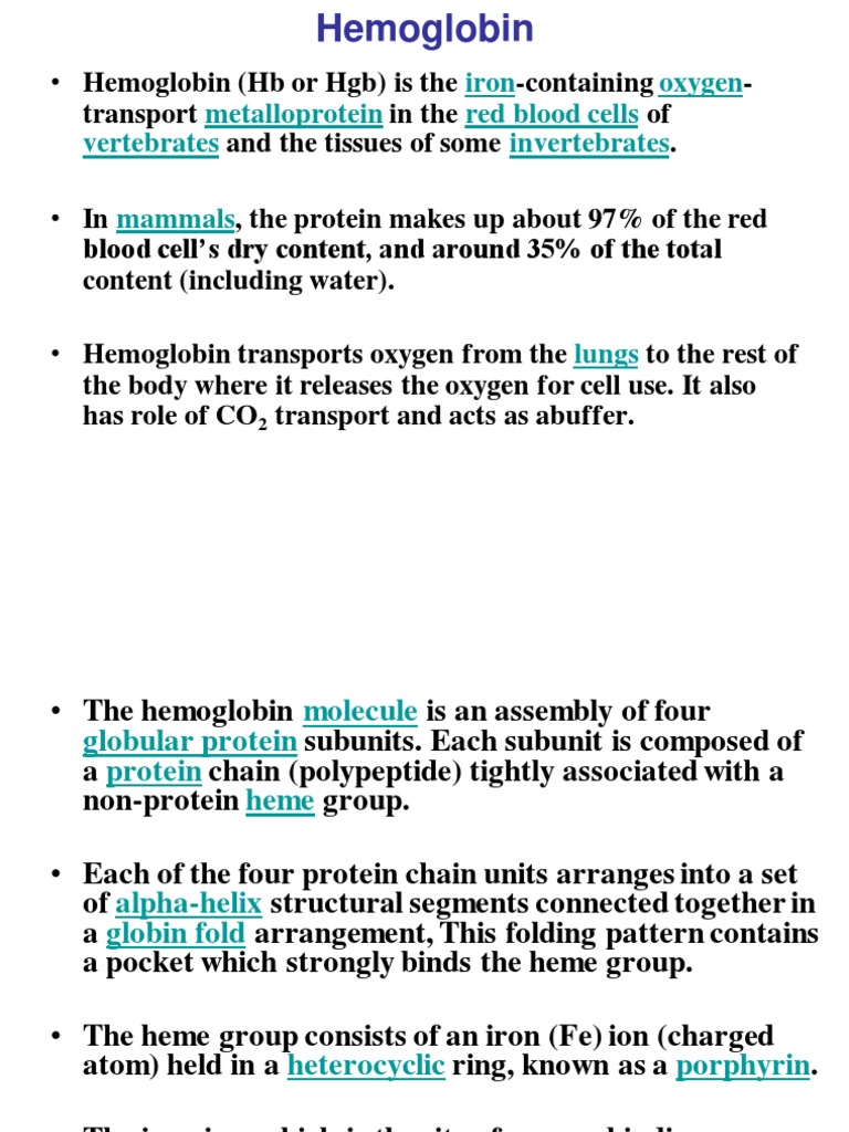 The Structure, Function and Regulation of Hemoglobin: An In-Depth Look ...