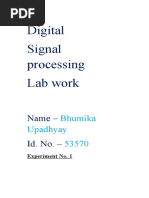 Lab 1 - Sampling and Quantization Using MATLAB | PDF | Signal (Electrical Engineering) | Matlab