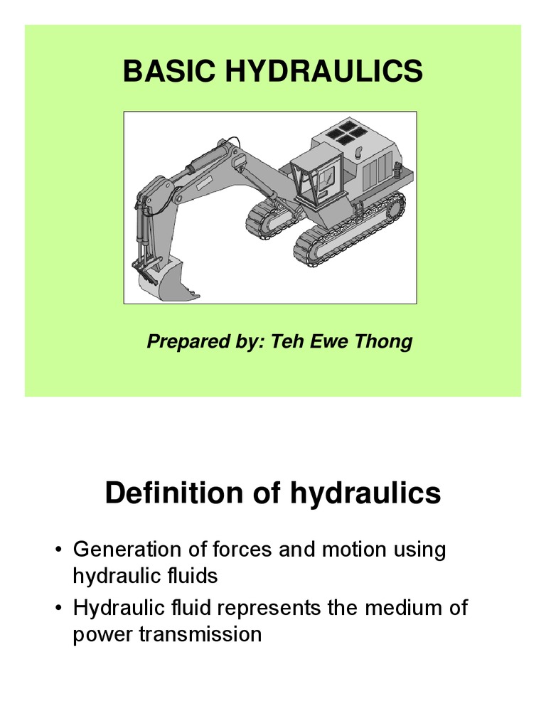 Understanding Basic Hydraulics Principles | PDF | Science & Mathematics
