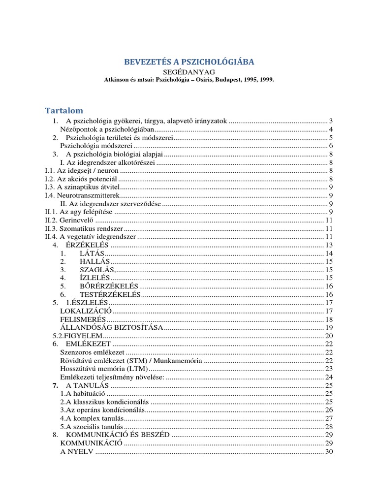 Bevezet - S A Pszichol - Gi - Ba Seg - Danyag | PDF