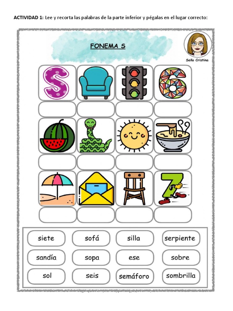 Fichas de Fonemas | PDF