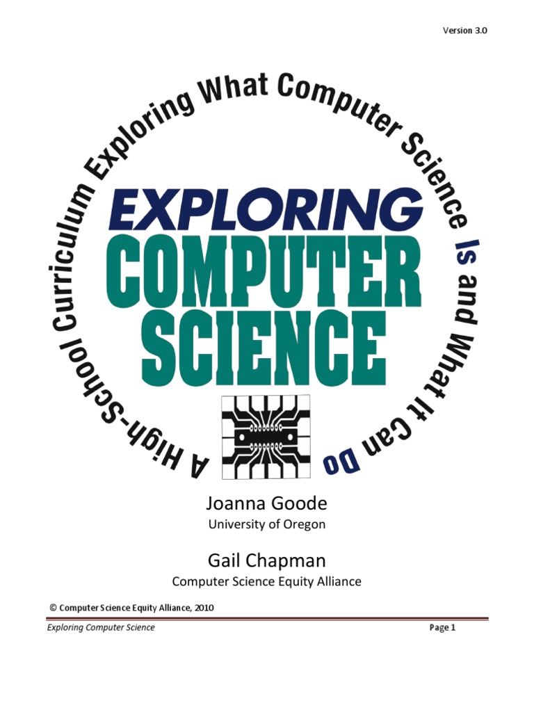 ExploringComputerScience v3 | PDF | Curriculum | Educational Assessment