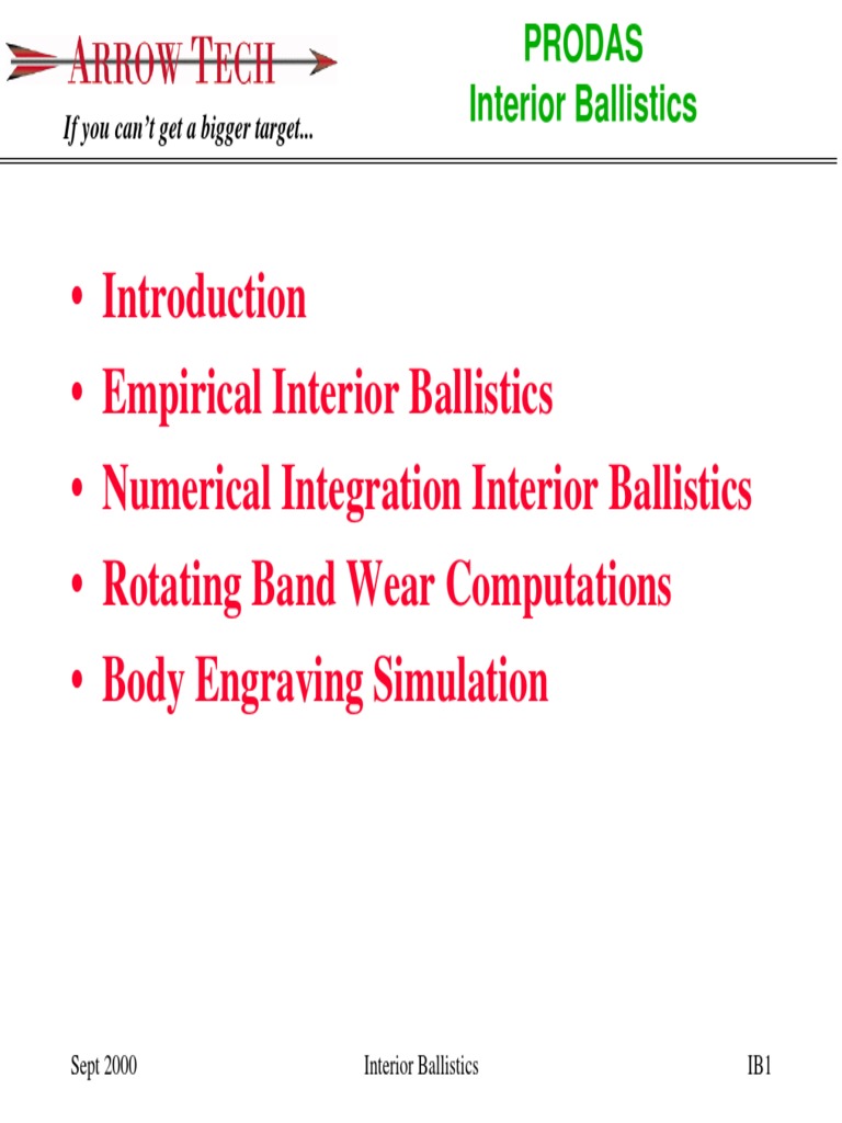 Interior Ballistics Simulation Overview | PDF | Gun Barrel | Ballistics