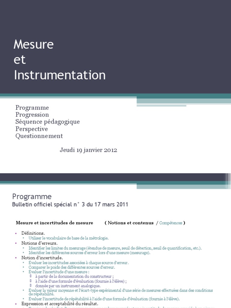 Presentation de MI Au Lycee Jean Rostand - Eric Barbieri | PDF | Mesure ...