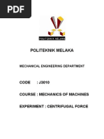 Compound Pendulum Lab Report | PDF | Pendulum | Physics