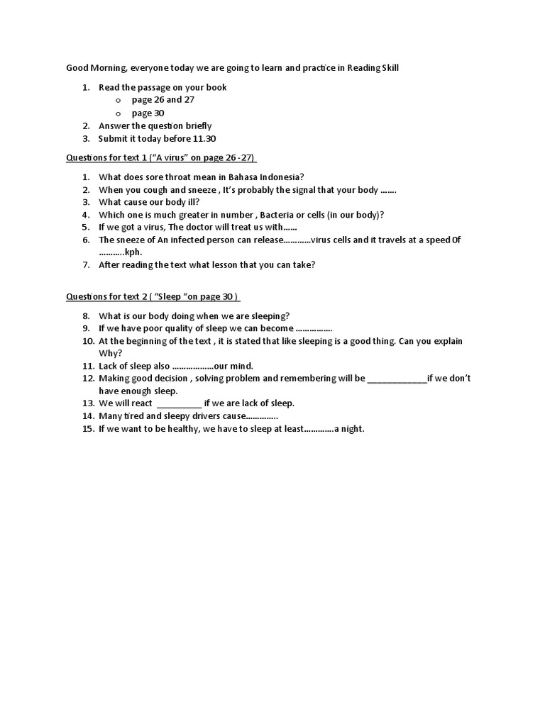 Unit 2 (Reading Comprehension Skill) | PDF | Self-Improvement | Science ...