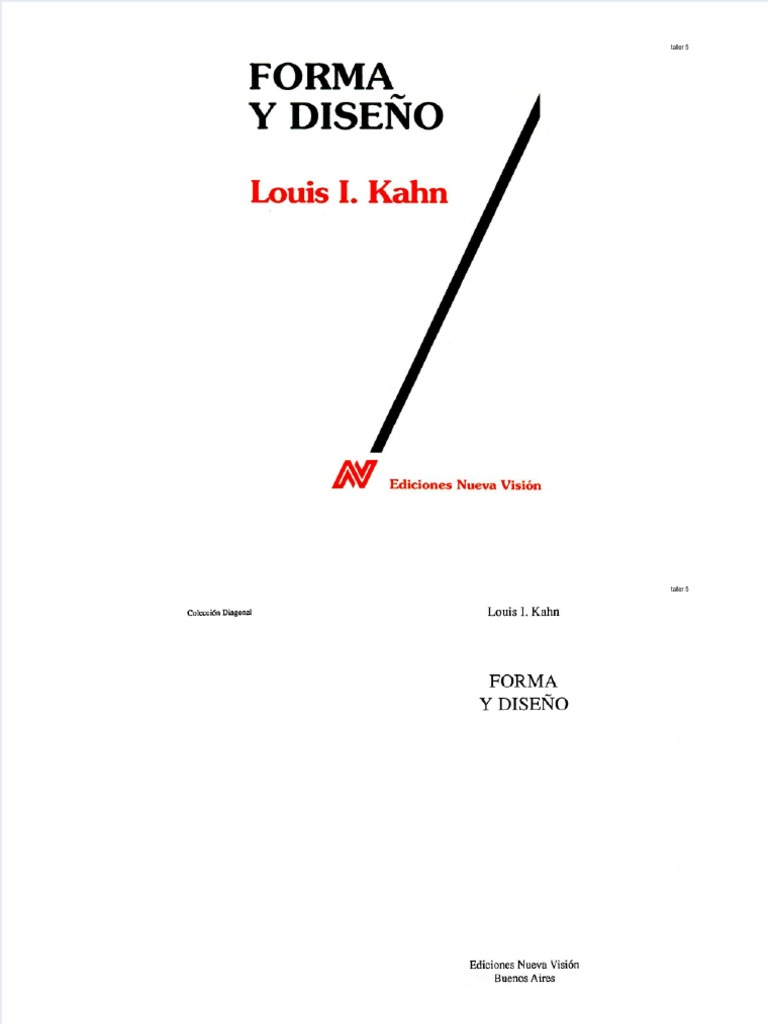 Kahn Louis I Forma y Disenopdf | PDF