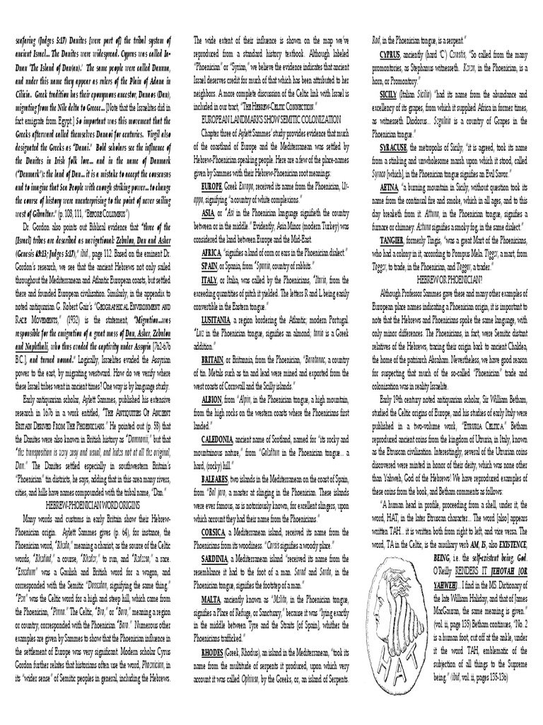 Ancient Hebrew Sea Migrations | PDF | Israelites | Bible