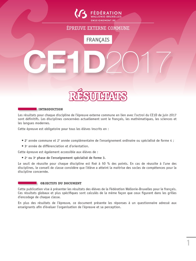 Evaluations Certificatives - CE1D - Francais | PDF