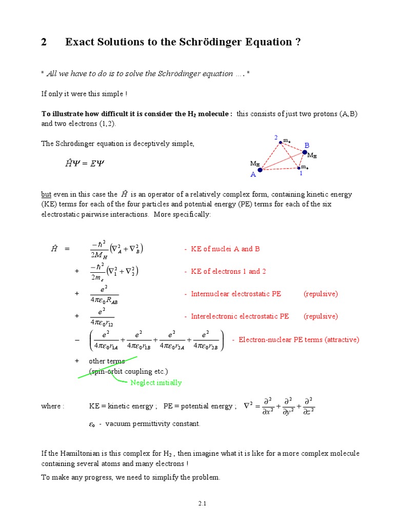 Quantum Mechanics for Chemists | PDF | Schrödinger Equation | Electron