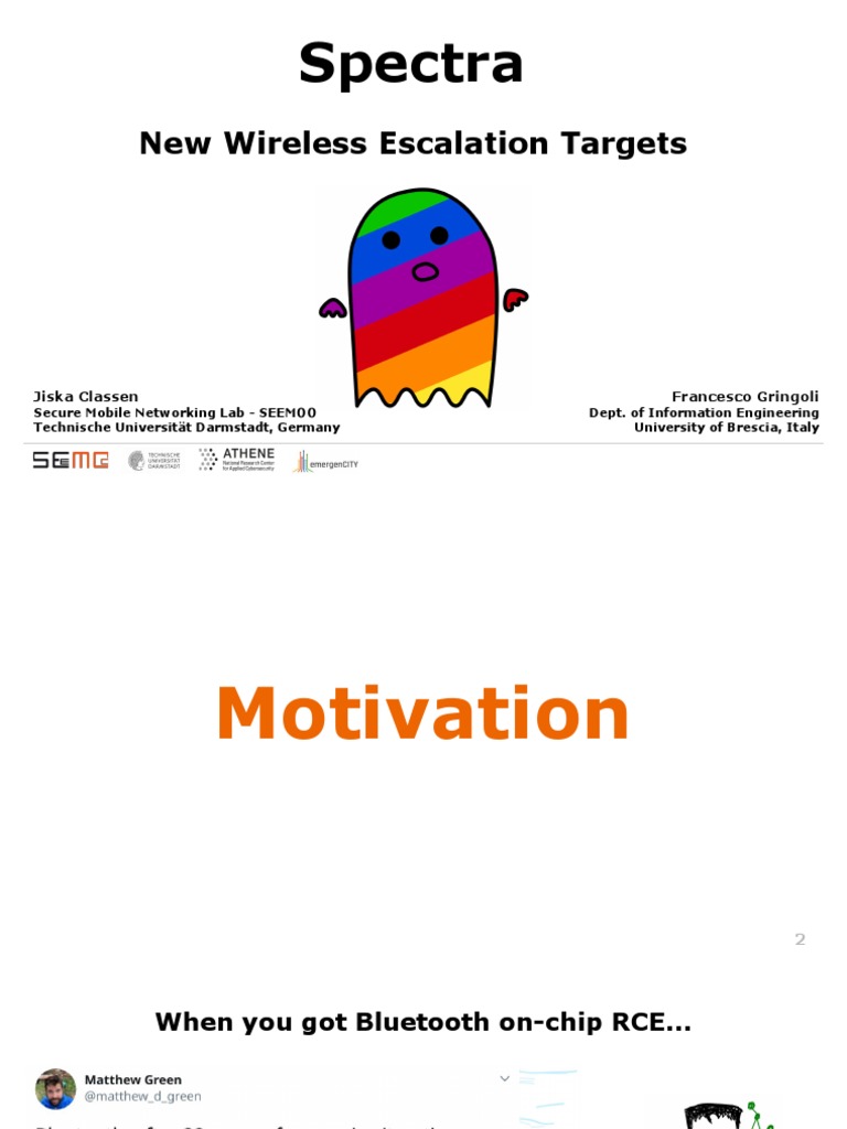 DEF CON Safe Mode - Jiska Spectra - New Wireless Escalation Targets ... DEF CON Safe Mode - Jiska Spectra - New Wireless Escalation Targets ...