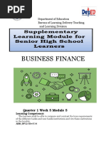 Business Finance Q4 Module 2 | PDF | Diversification (Finance) | Investing