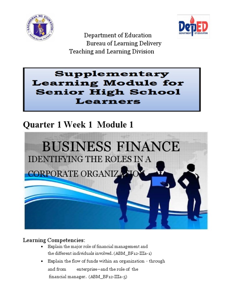 Roles in Corporate Financial Management | PDF | Dividend | Equity (Finance)