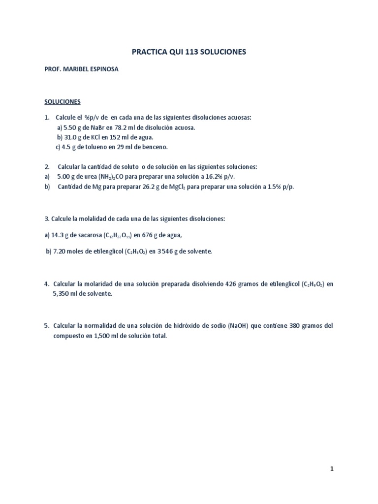 Practica Soluciones Teoria | PDF