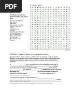 Sopa de Letras de Biología | PDF