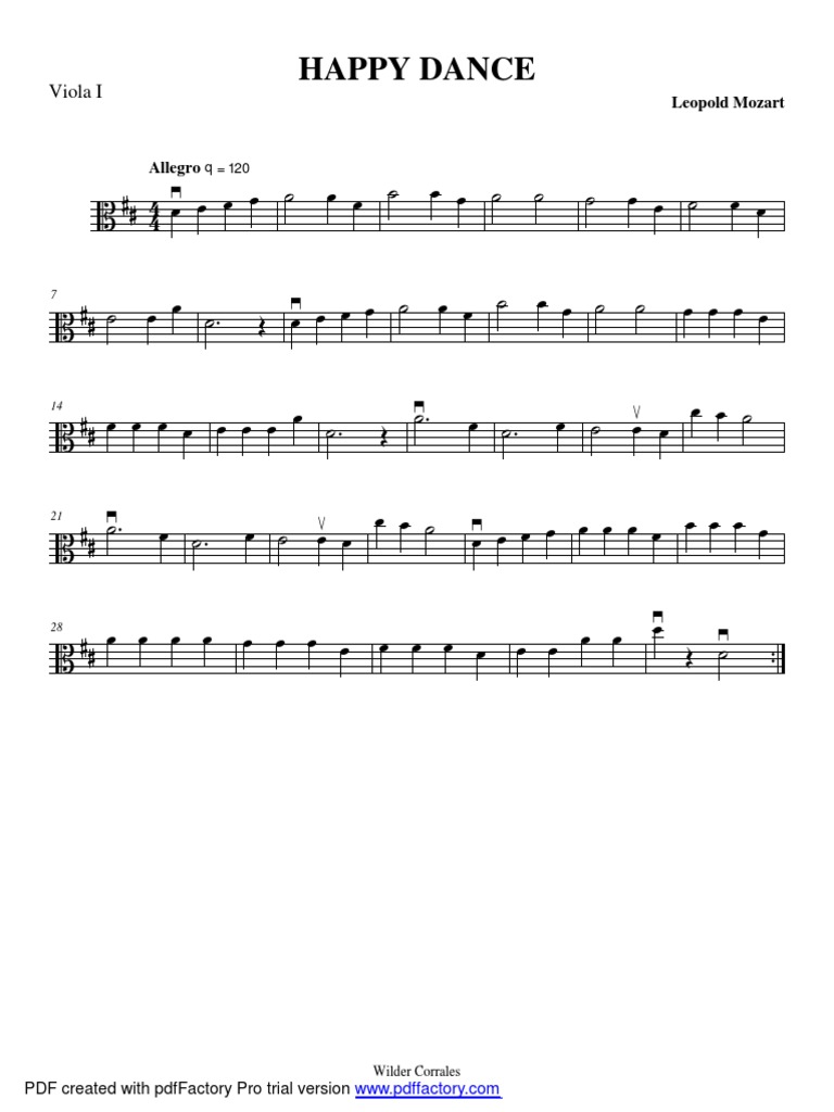 Happy Dance - Viola I | PDF