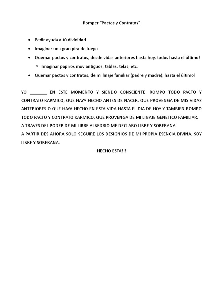 Romper Pactos v1 | PDF