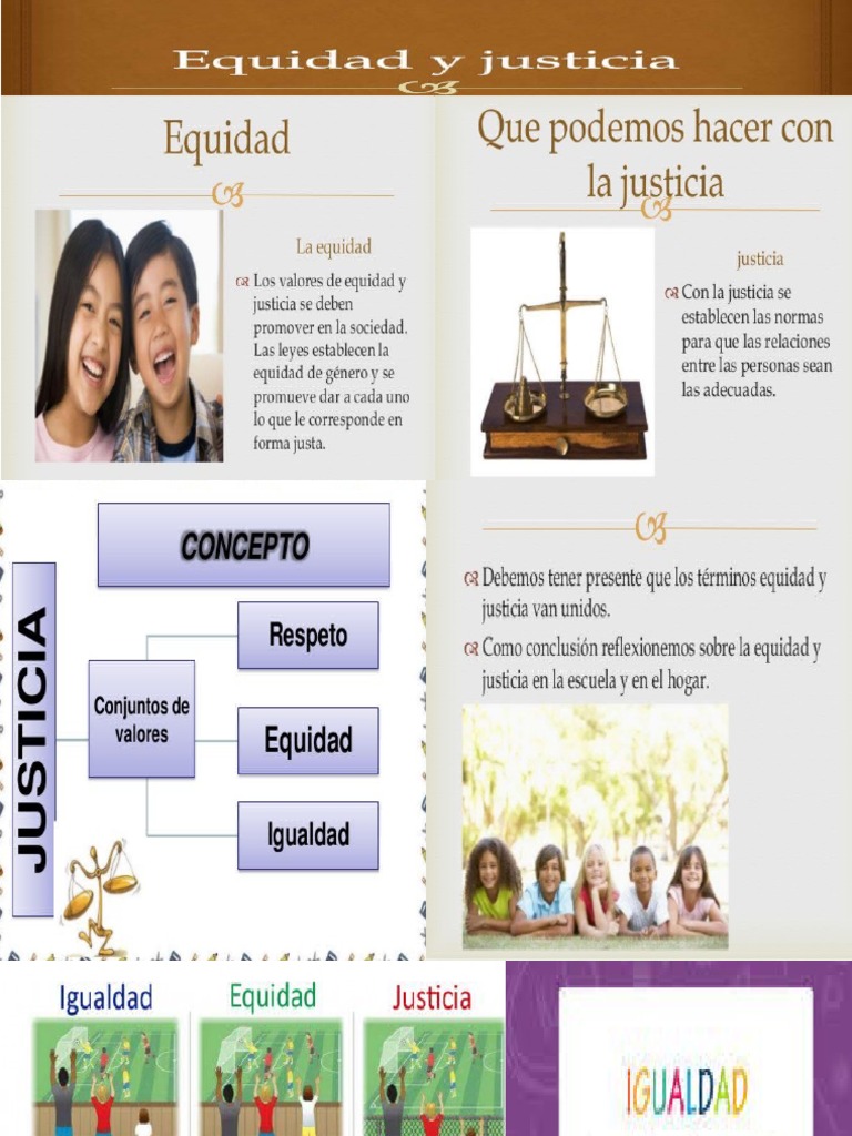 El Valor de La Justicia, Equidad e Igualdad 3era Unidad | PDF