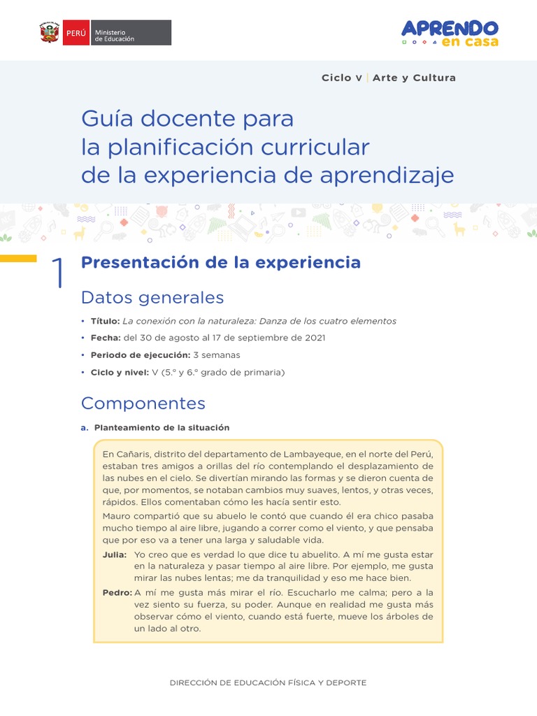 Exp7 Planificamos Primaria Ayc 5y6 | PDF | Bailes | Aprendizaje