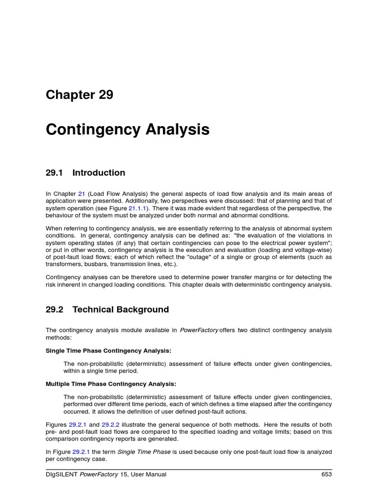 Single Time Phase Contingency Analysis | PDF | Parallel Computing | Transformer