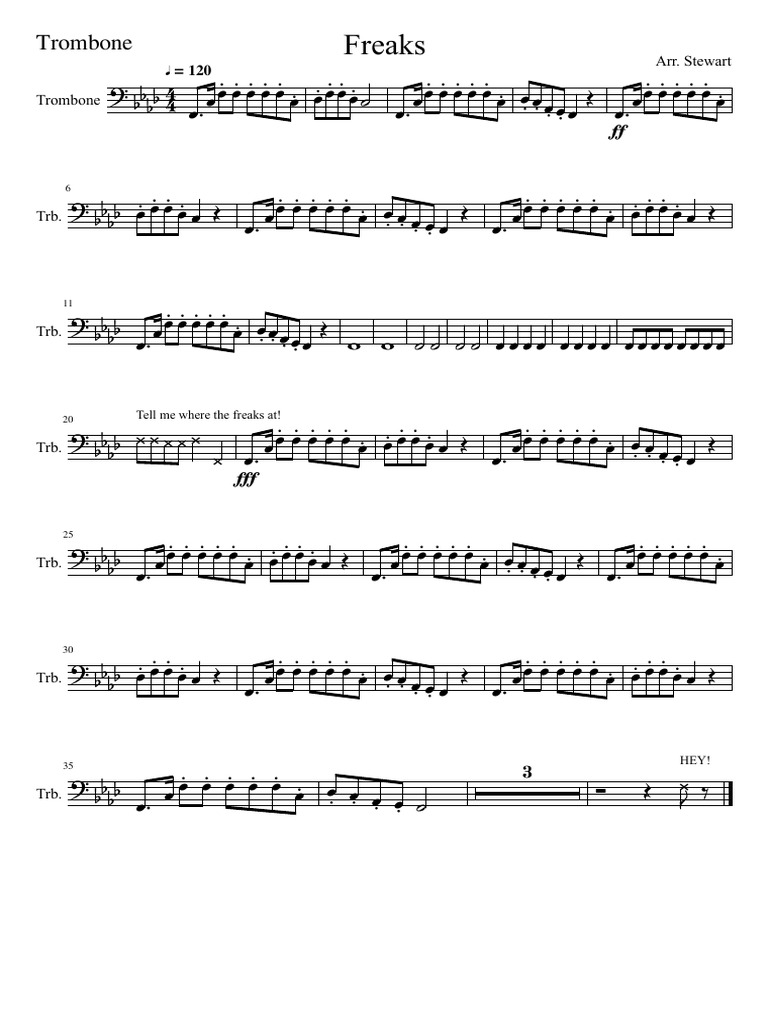 Freaks Timmy Trumpet-Trombone | PDF