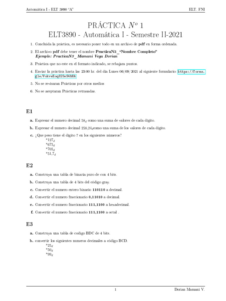Practica n1 Elt3890-F | PDF | Poco | Notación