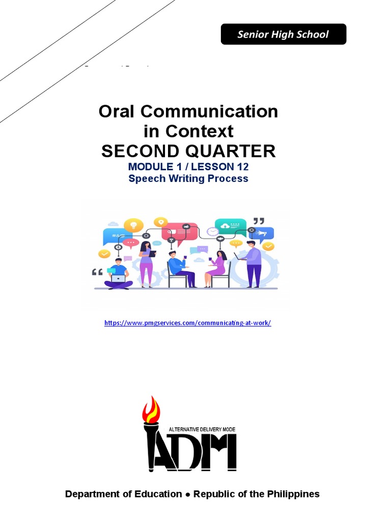 Oral Communication in Context Second Quarter: Senior High School | PDF ...