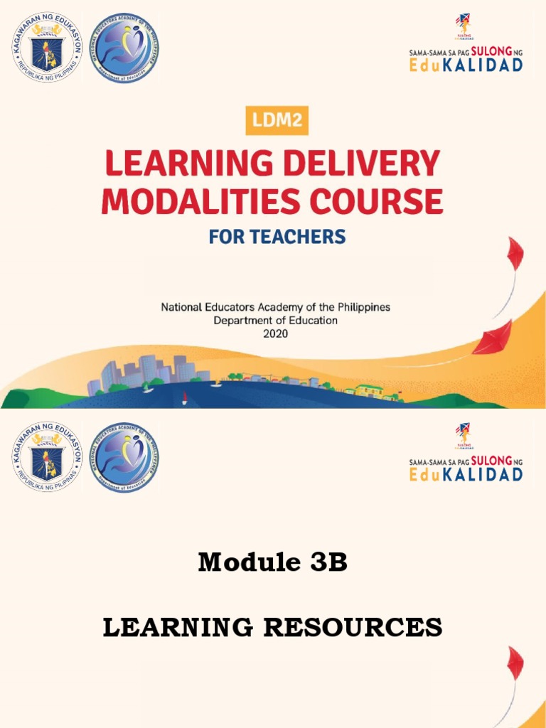 LDM Module 3B Lesson 1 Learning Resource Maps For Distance Learning | PDF | Learning ...