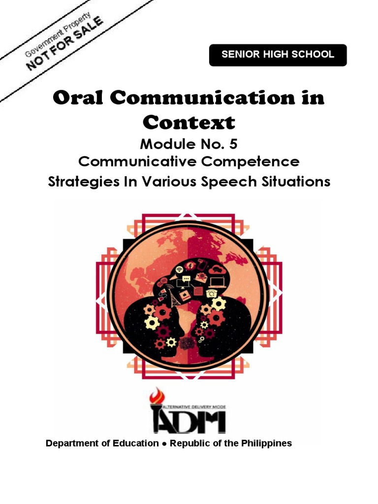 Oral Communication in Context Quarter 2 Module 5 Version 4 | PDF ...
