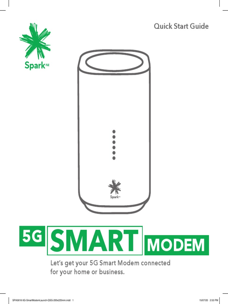 5g Spark Smart Modem Quick Start Guide Printable | PDF | Wi Fi | Modem
