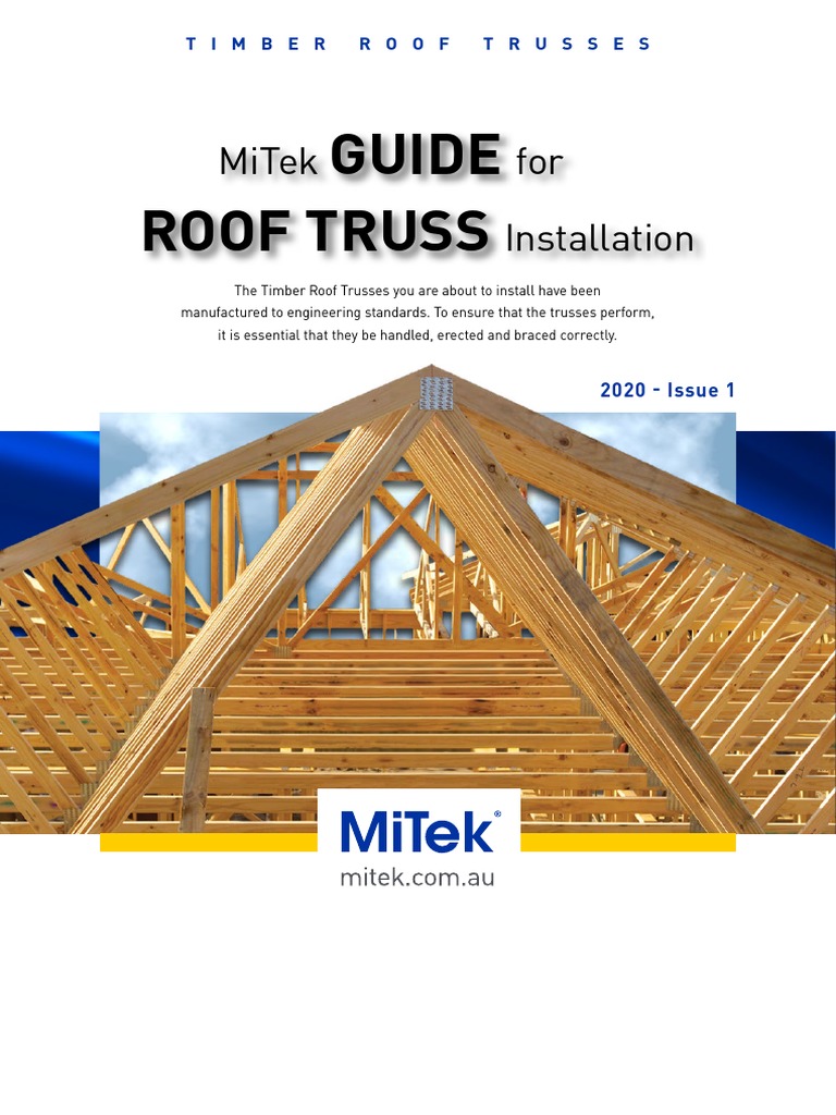 MiTek Guide For Roof Truss Installation | PDF | Truss | Framing ...