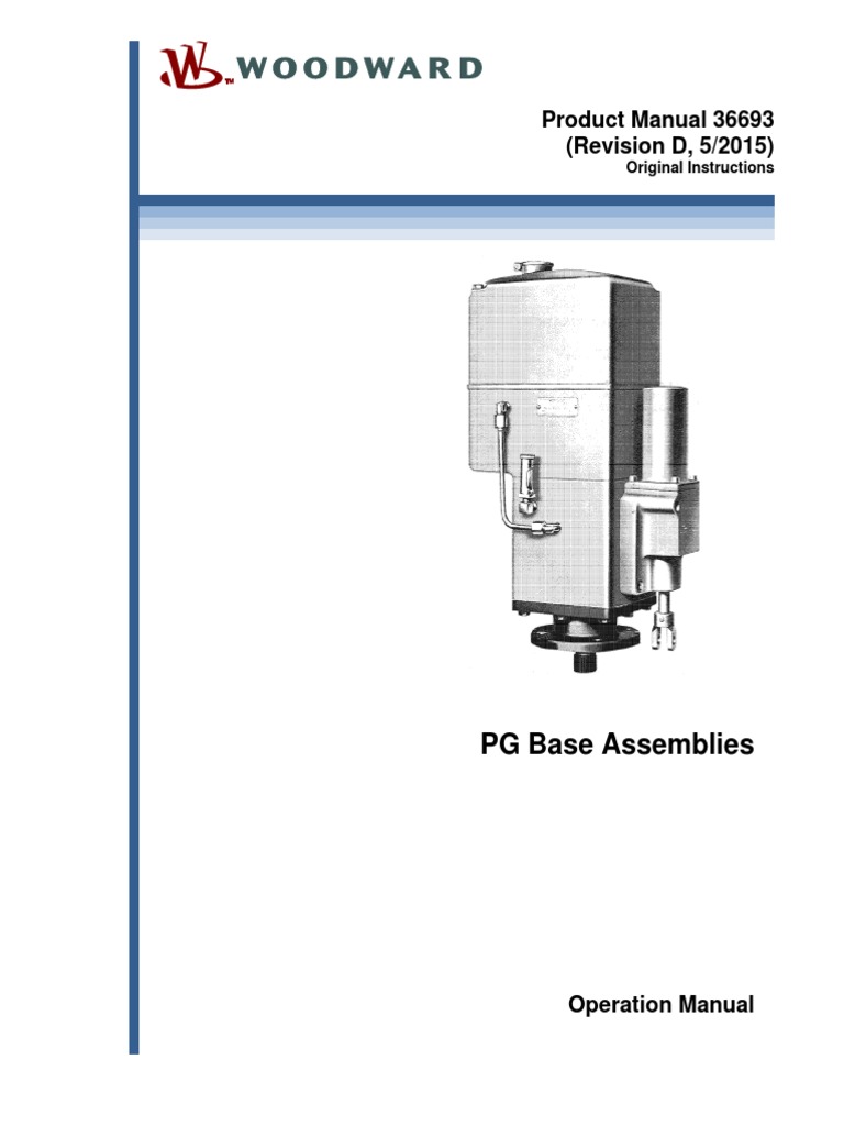 Product Manual 36693 (Revision D, 5/2015) : PG Base Assemblies | PDF ...