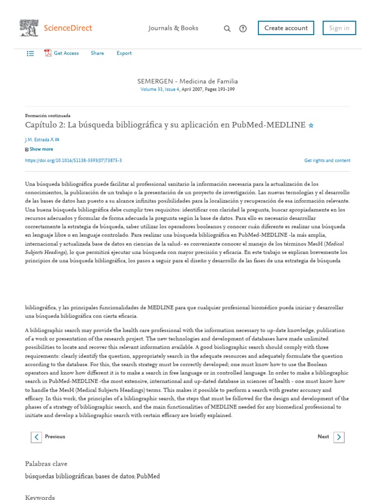 Capítulo 2 - La Búsqueda Bibliográfica y Su Aplicación en PubMed ...