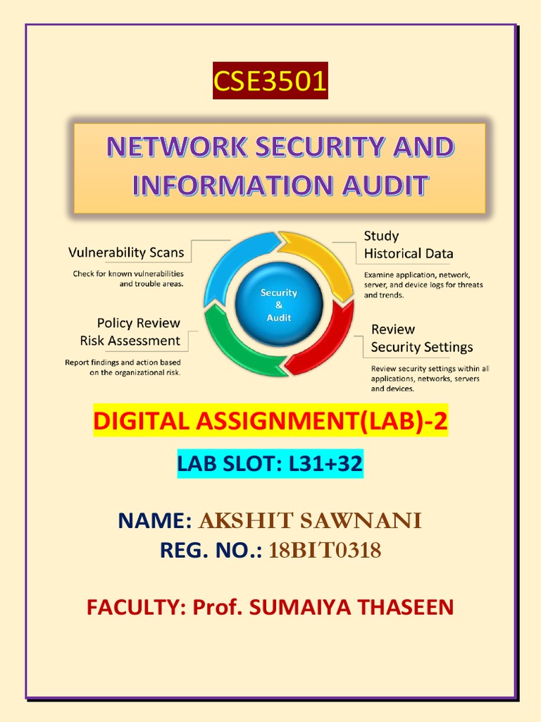 Digital Assignment (Lab) - 2: LAB SLOT: L31+32 Name: REG. NO. | PDF ...
