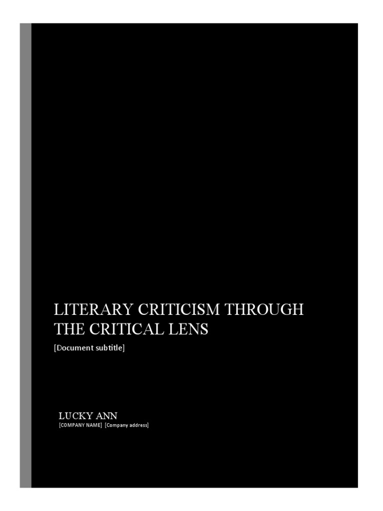 Notes On Literary Criticism | PDF | Postcolonialism | Colonialism