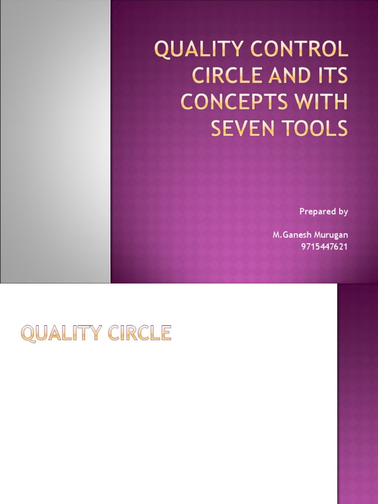 Quality Control Circle Presentation