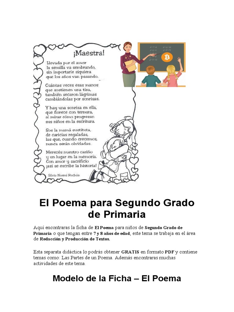 Poemas y Poesía para Segundo Grado | PDF