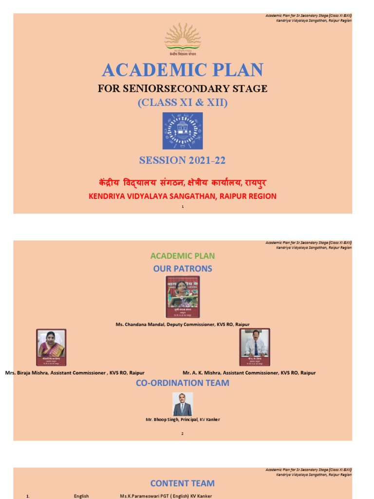 Academic Plan Xi, Xii | PDF | Reading Comprehension | Grammar