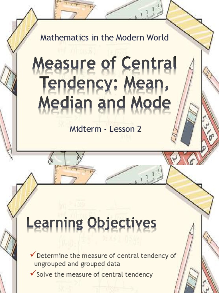 L2 Measure of Central Tendency | PDF | Mode (Statistics) | Median
