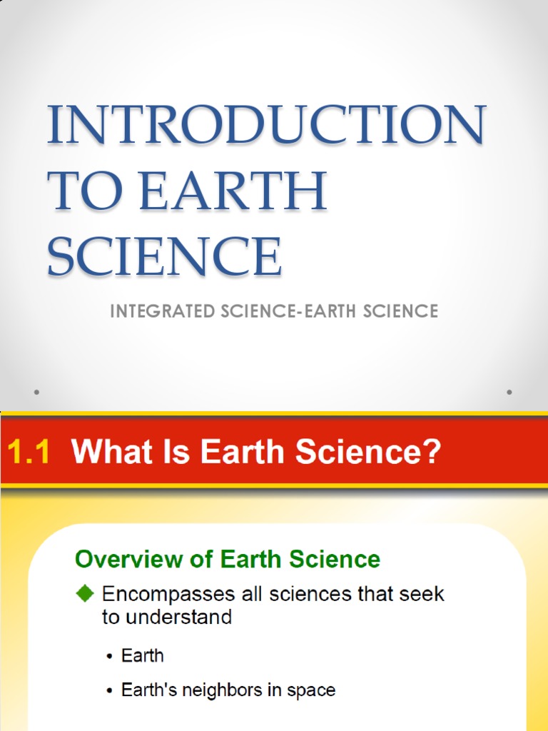 Introduction To Earth Science | PDF