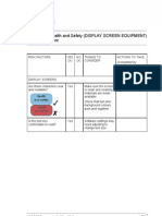 VDU Safety Checklist for Offices | PDF | Computer Keyboard | Chair