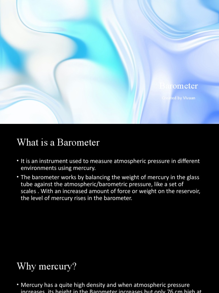 Barometer: Created by Vivaan | PDF